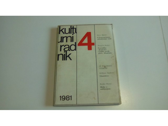 Kulturni radnik 4  1981.