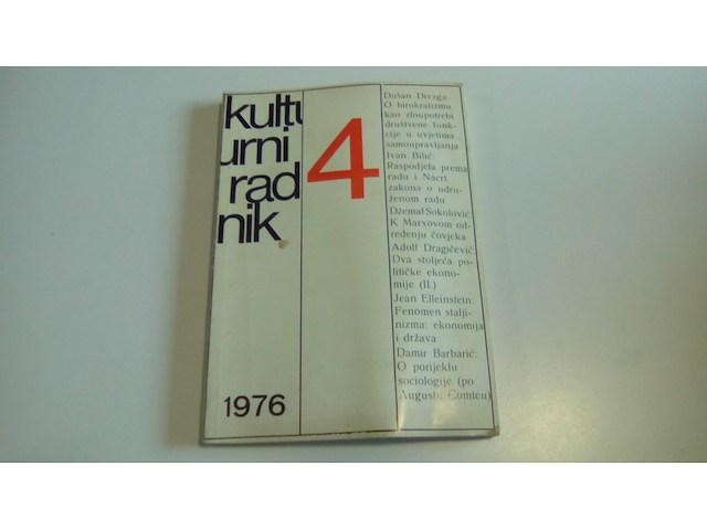 Kulturni radnik 4  1976.