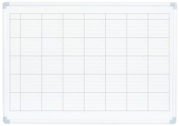 Mesečna planer tabla 60×90 cm / sedmodnevna radna nedelja