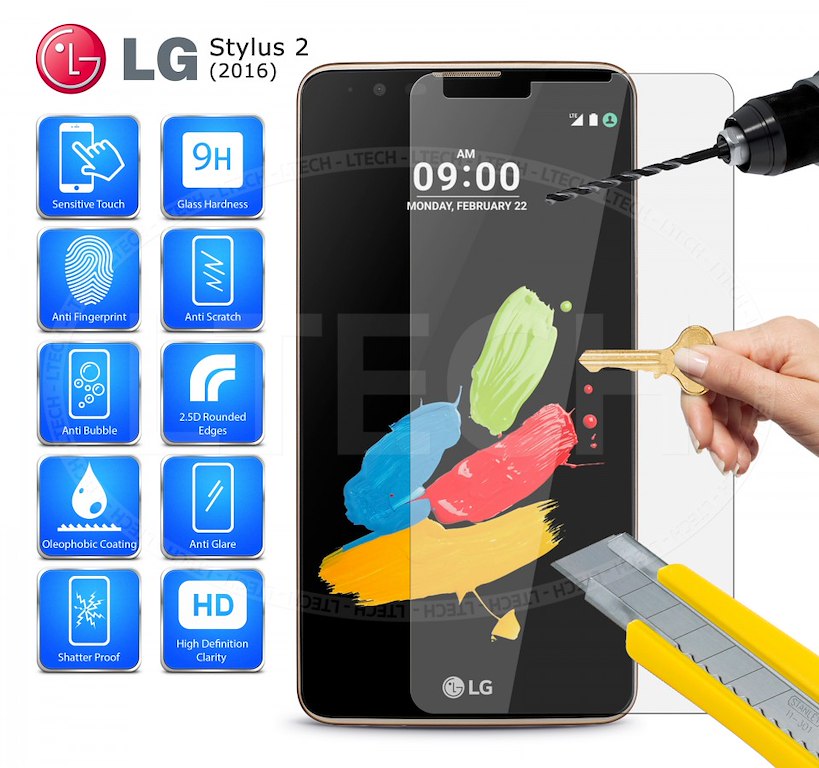 Zaštitno staklo Tempered Glass za LG Stylus 2