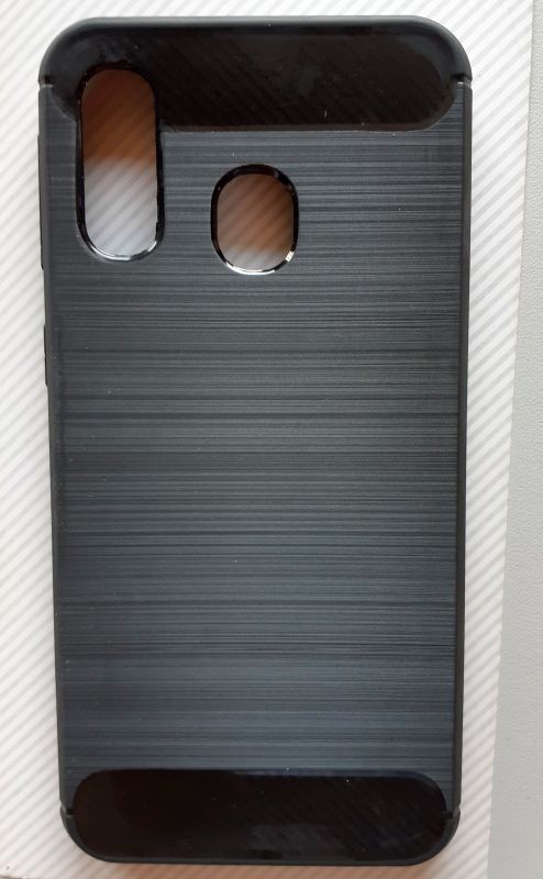TPU MASKA BRUSHED ZA SAMSUNG SM-A405F GALAXY A40 2019 (5.9") CRNA
