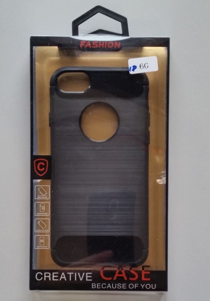 TPU maska BRUSHED za IPHONE 6 4.7" black