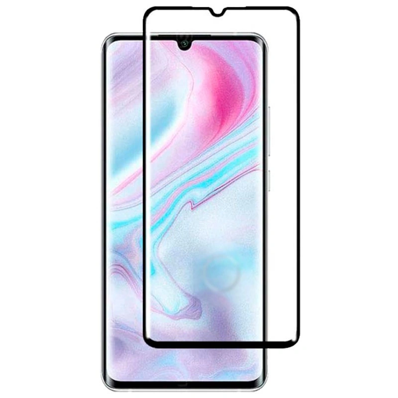 ZAŠTITNO KALJENO STAKLO 5D FULL GLUE ZA XIAOMI MI NOTE 10 LITE 2020 (6.47") CRNI RUB