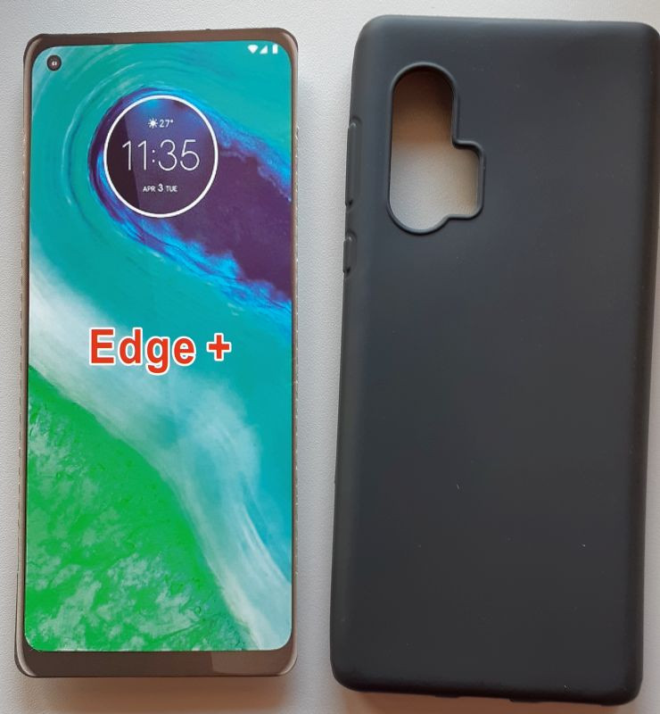 TPU maska Pudding za Moto Edge Plus 2020, Edge+ 2020 (6.7") crna