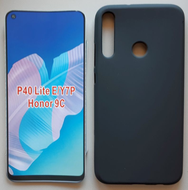 TPU maska Pudding za P40 lite E 2020, Y7p 2020, Honor 9C (6.39") crna