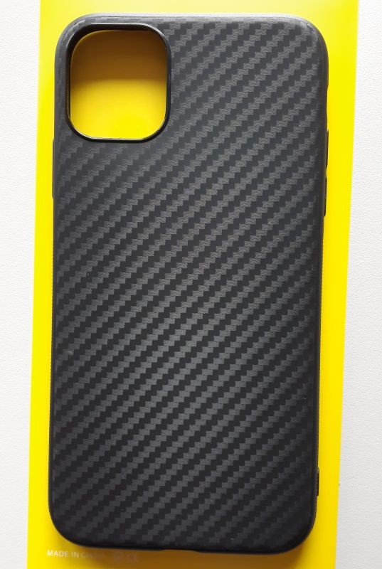 TPU maska CARBON 0.3mm ultra tanka za iPhone 11 2019 (6.1") crna