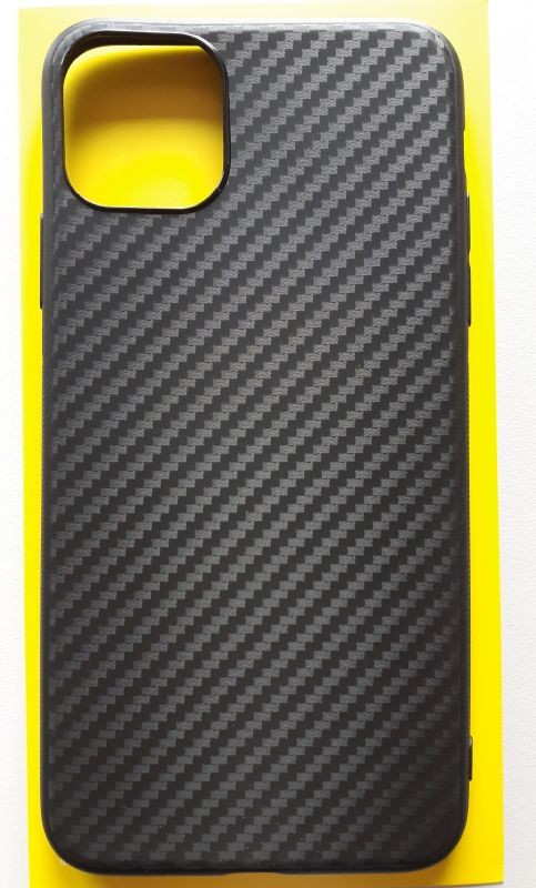 TPU maska CARBON 0.3mm ultra tanka za iPhone 11 Pro Max 2019 (6.5") crna