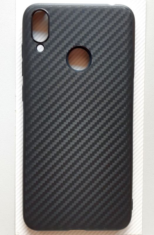 TPU CARBON MASKA ULTRA TANKA 0.3MM ZA HUAWEI Y7 2019, Y7 PRIME 2019, Y7 PRO 2019, ENJOY 9 (6.26"), CRNA