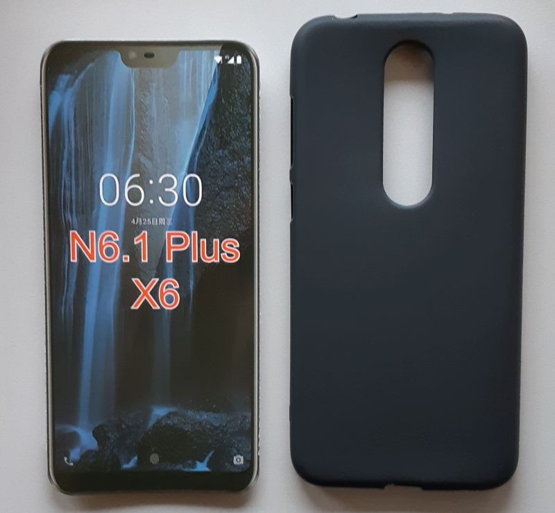 TPU Pudding maska za Nokia 6.1plus 2018, Nokia X6 (5.8") crna