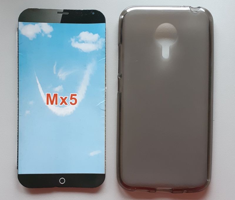 TPU Pudding maska za MEIZU MX5 (5.5") 2015, dim siva