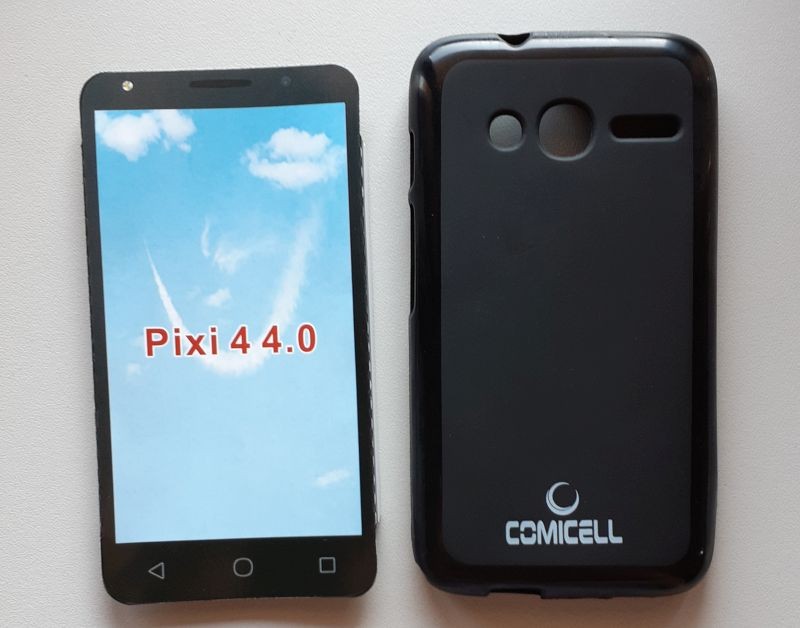 TPU Maska PUDDING Alcatel OT-4034, Pixi 4 (4.0") 2015, crna