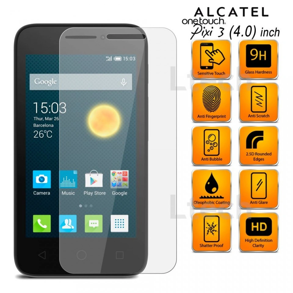 ZAŠTITNO KALJENO STAKLO TEMPERED GLAS ZA ALCATEL PIXI 3 (4") 2015, OT-4013
