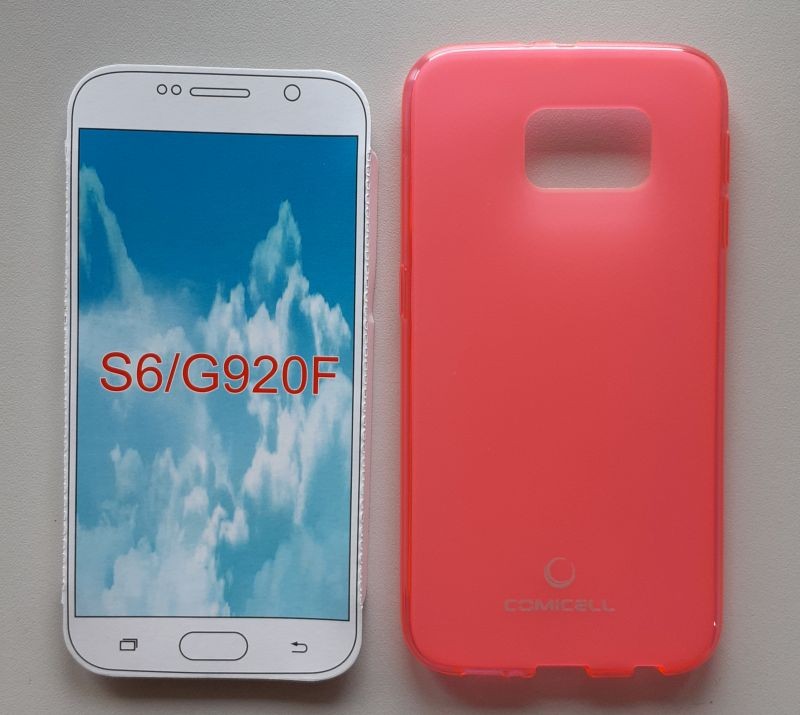 TPU maska Puding za Galaxy SM-G920F, GALAXY S6, providna pink