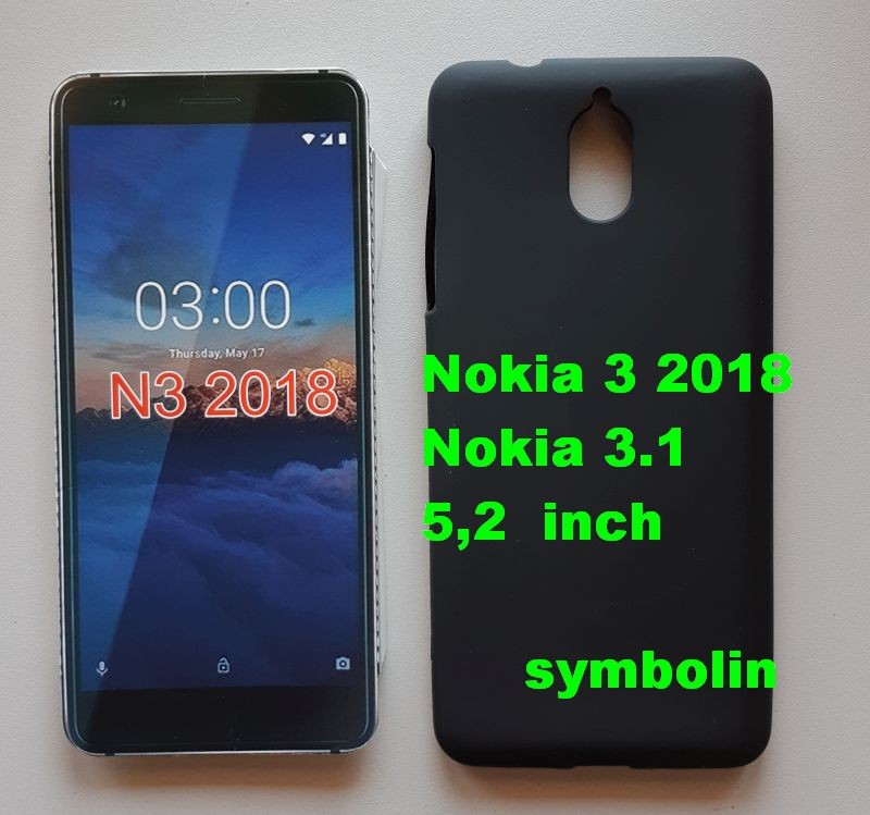 TPU Pudding maska za Nokia 3.1 NOKIA 3 2018, 5.2 inč Crna