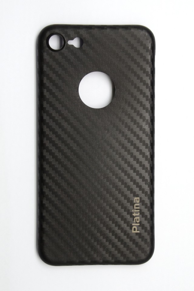 MASKA PLATINA CARBON ZA IPHONE 7 PLUS 2016, IPHONE 8 PLUS 2017 (5.5")CRNA