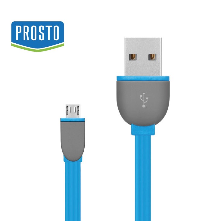 USB kabl za punjenje baterija u telefonima A-micro B 1m PROSTO USBK-F/BL plavi