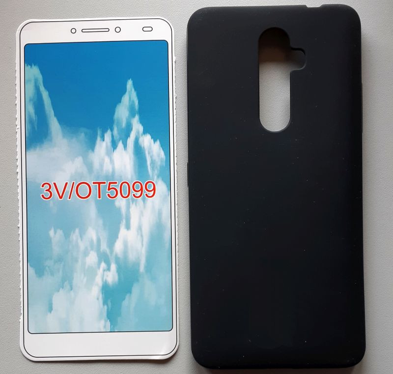 TPU Maska PUDDING Alcatel OT-5099, Alcatel 3V 2018 (6.0") crna