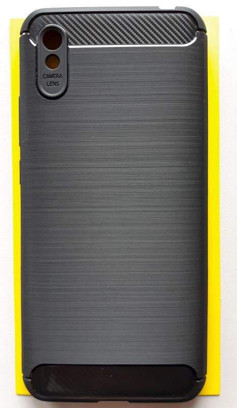 TPU maska BRUSHED za Xiaomi Redmi 9A 2020 (6.53") crna