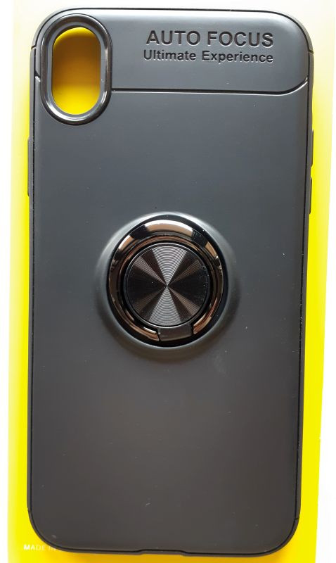 TPU MAGNET RING MASKA ZA IPHONE XR 2018 (6.1") CRNA