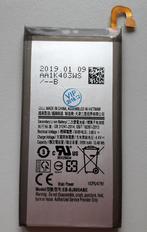 Baterija EB-BJ805ABE za Samsung Galaxy SM-A605F, Galaxy A6 Plus 2018, J8 plus 2019, SM-J805F, J8 plus 2018