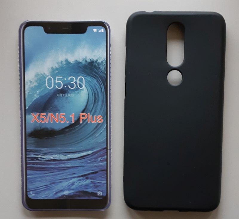 TPU Pudding maska za Nokia 5.1 Plus 2018, Nokia X5 2018 (5.86"),crna