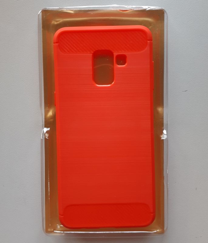 TPU maska BRUSHED za SM-A730F GALAXY A8 PLUS 2018 RED