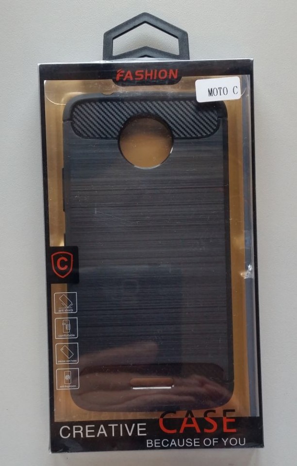 TPU Maska BRUSHED za Motorola Moto C black