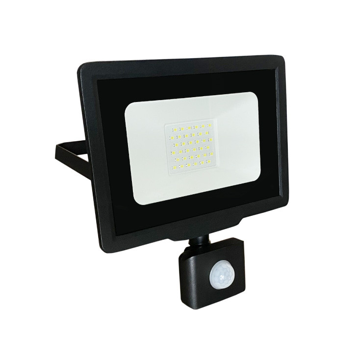 LED reflektor sa senzorom 30W Prosto LRF008SW-30/BK 6000K hladno bela