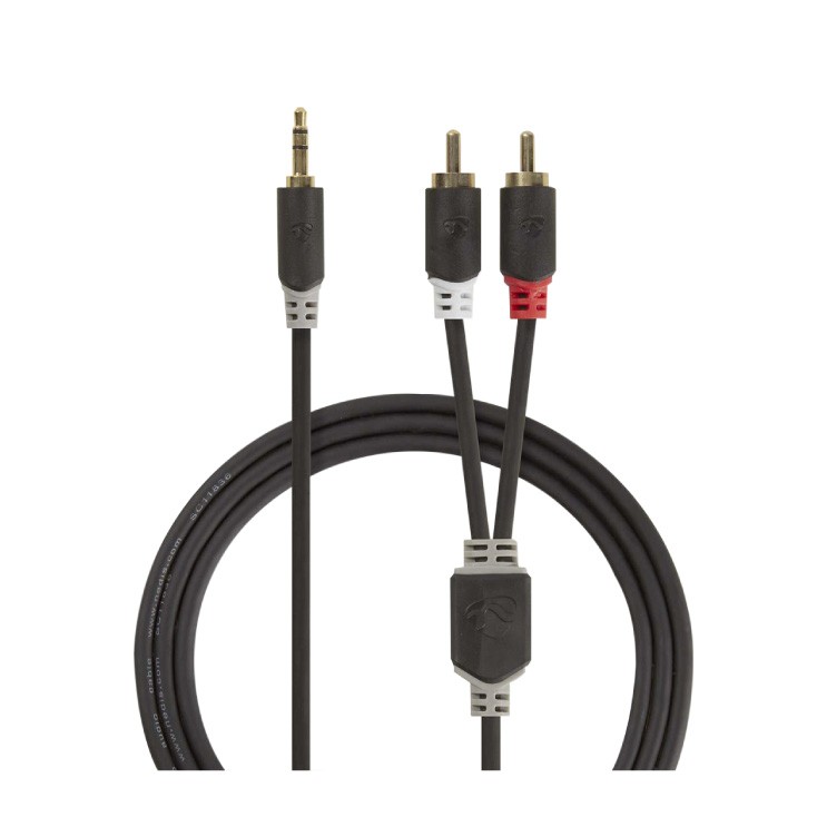 Audio Kabl HIFI RJA 3.5mm (muški) na 2 x RCA (muški) CABW22200AT100 - dužina 10m