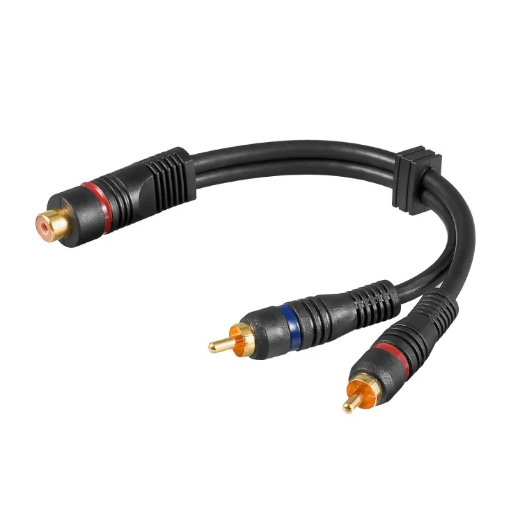 Audio kabl produžni RCA ženski na 2 x RCA muški A5-OFC/Y - dužina 20cm