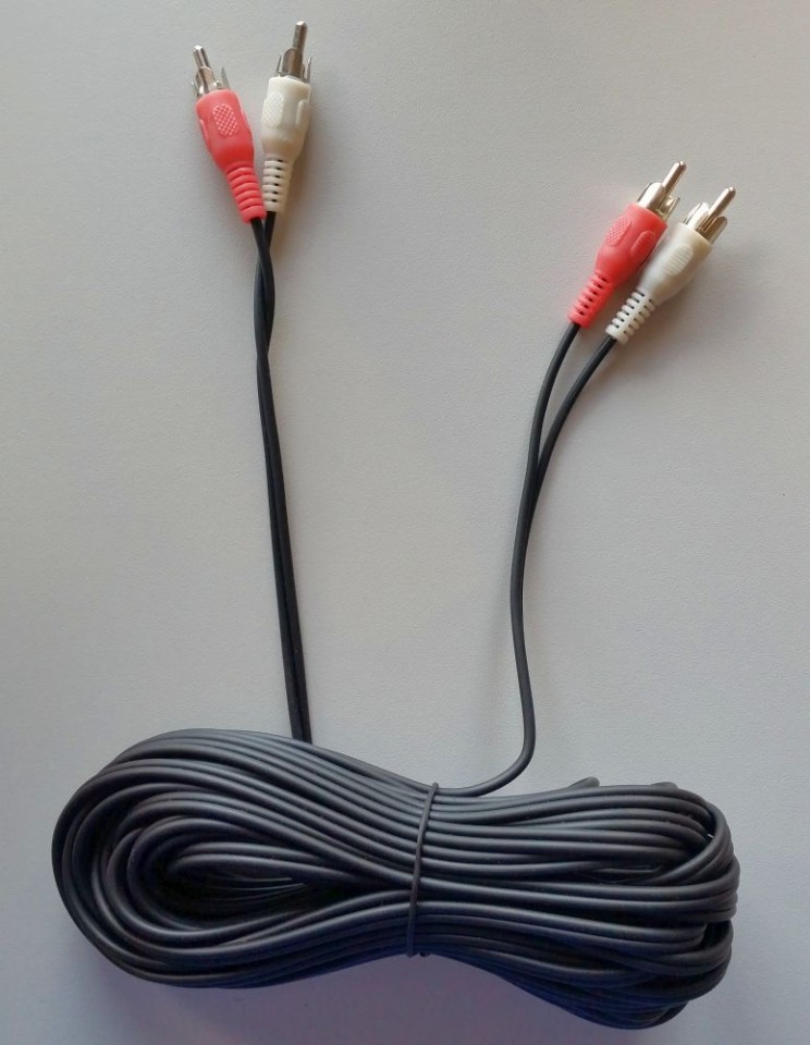kabl produžni 2 X rca na 2 x RCA dužina 5M