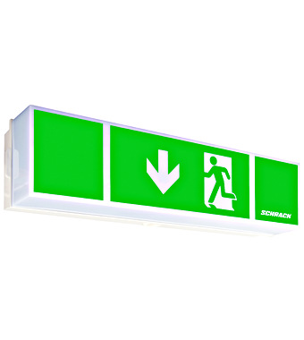 Protiv - panična svetiljka KW 4x1W ERT-LED EL zidna montaža
with supervision - centrally switchable, suitable for wall mounting with pictogram on one side with additional illumination for escape ...