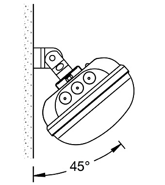 Set za montažu svetiljke LINDA (zid/plafon) ±45° 18/36/58W