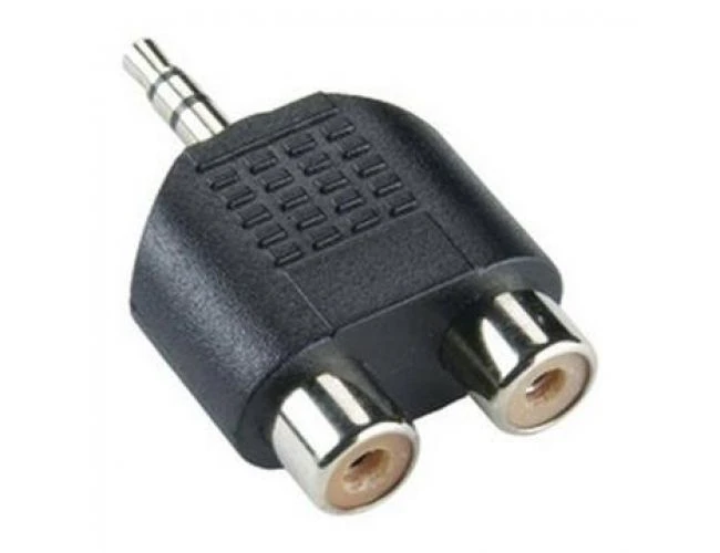 S-BOX Adapter (665) 2x činč (ženski) na 3.5mm (muški)