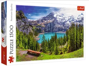 Trefl Trefl puzzle 1500 delova - Lake Oeschinen, Alps, Switzerland (26166)