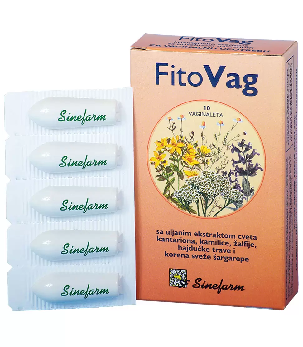 VAGINALETE sa ekstraktom lekovitog bilja
-10 kom. FitoVag