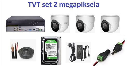 Video nadzor TVT SET 2 megapiksela sa ugradnjom