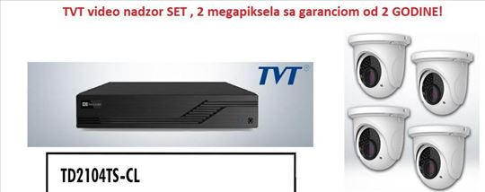 Video nadzor TVT SET 2 megapiksela 4 CH