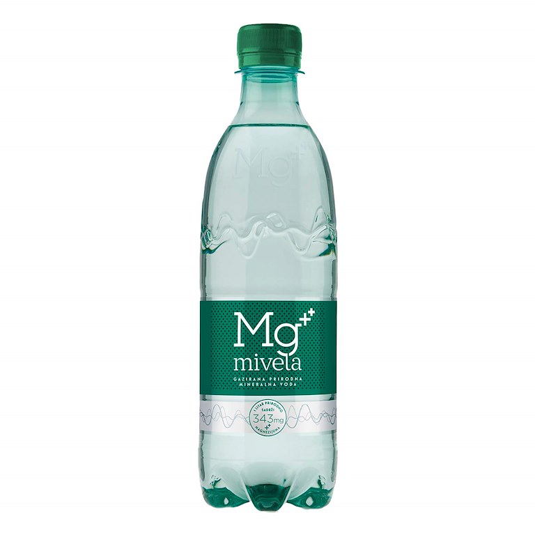 Mg Mivela gazirana prirodna mineralna voda 0,5l