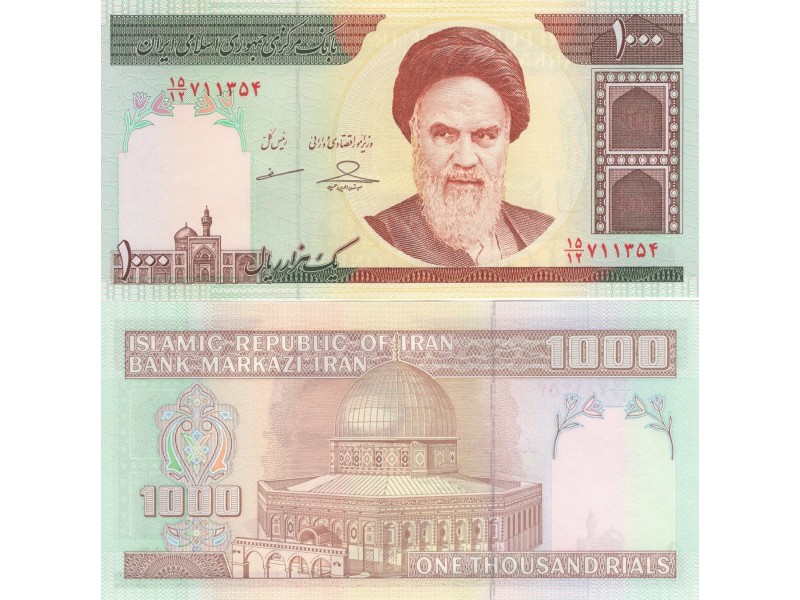 IRAN 1.000 Rials 2005 UNC, P-143
