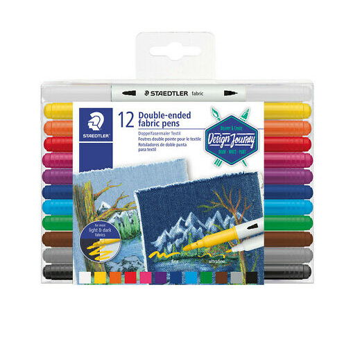 STAEDTLER Double-ended fabric pen 3190 TB12