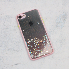 Futrola Frame Glitter za iPhone 7/8/SE (2020) roze