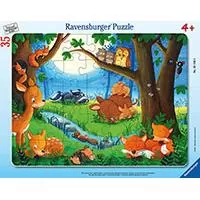 Ravensburger Puzzle 35 delova - Kada male životinje spavaju 05146