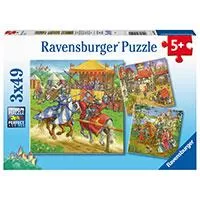 Puzzle 3u1 Viteški turnir 3x49 delova Ravensburger 05150