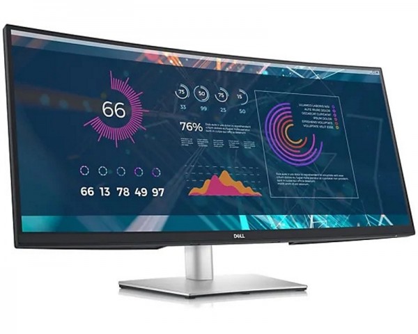 DELL 34'' P3421W WQHD USB-C Professional zakrivljeni IPS monitor