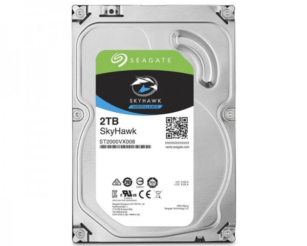 SEAGATE 2TB 3.5'' SATA III 64MB ST2000VX008 SkyHawk Surveillance