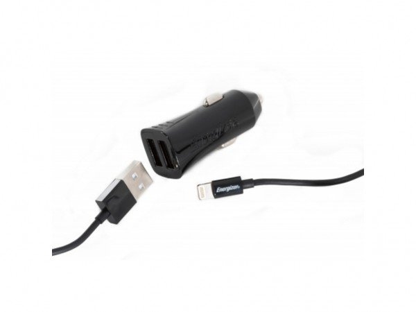 Energizer Ultimate Car Charger 2USB+Lihtning Cable Black 3,4A' ( 'DCK2CULI3' )