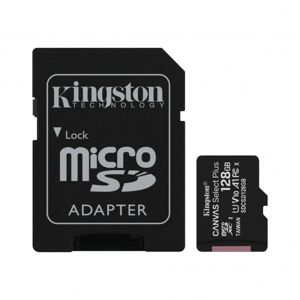 MICRO SD.128GB KINGSTON + 1ad KIN Canvas Plus