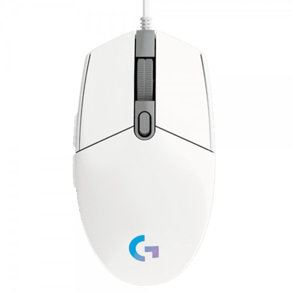 LOGITECH G102 LIGHTSYNC Gaming Mouse - WHITE - EER ( 910-005824 )