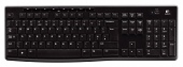 Wireless Keyboard K270, US, 2.4GHz, Unifying receiver, 8 Multimedia Keys ( 920-003738 )